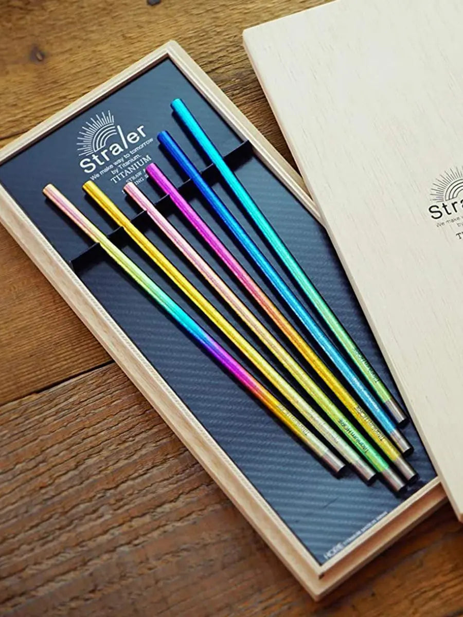 HORIE Pure Titanium Reusable Straw - Eco-Friendly Luxury (Available in