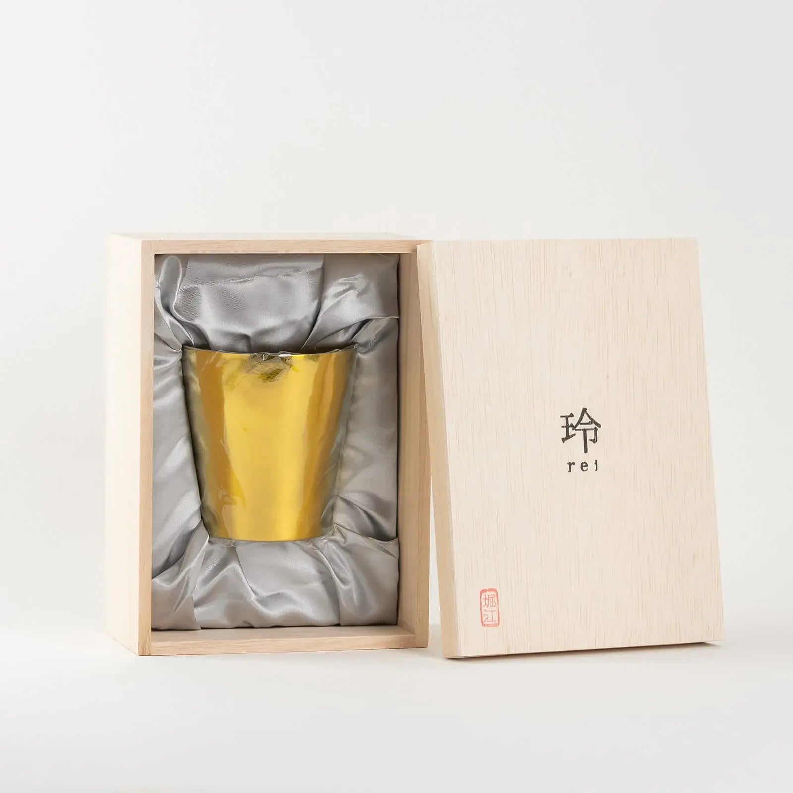 Bright Gold Titanium Tumbler 250ml – HORIE Rei Series Made in Japan